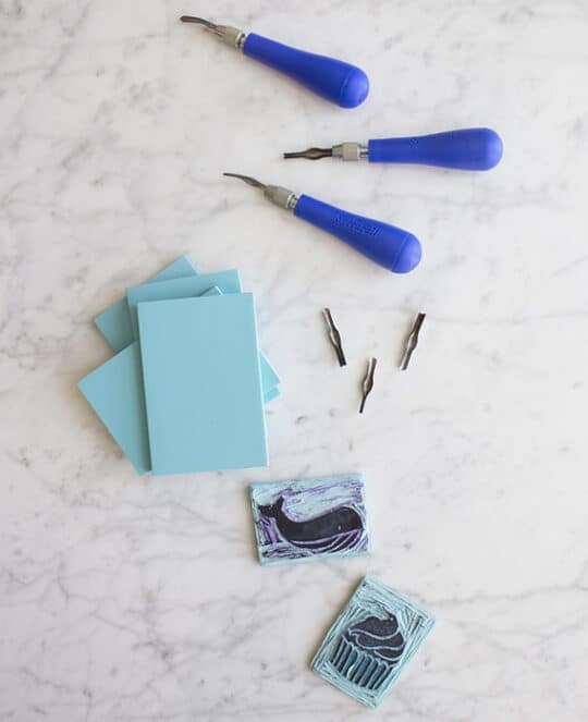 DIY Carve Your Own Rubber Stamps - Dragonfly Designs