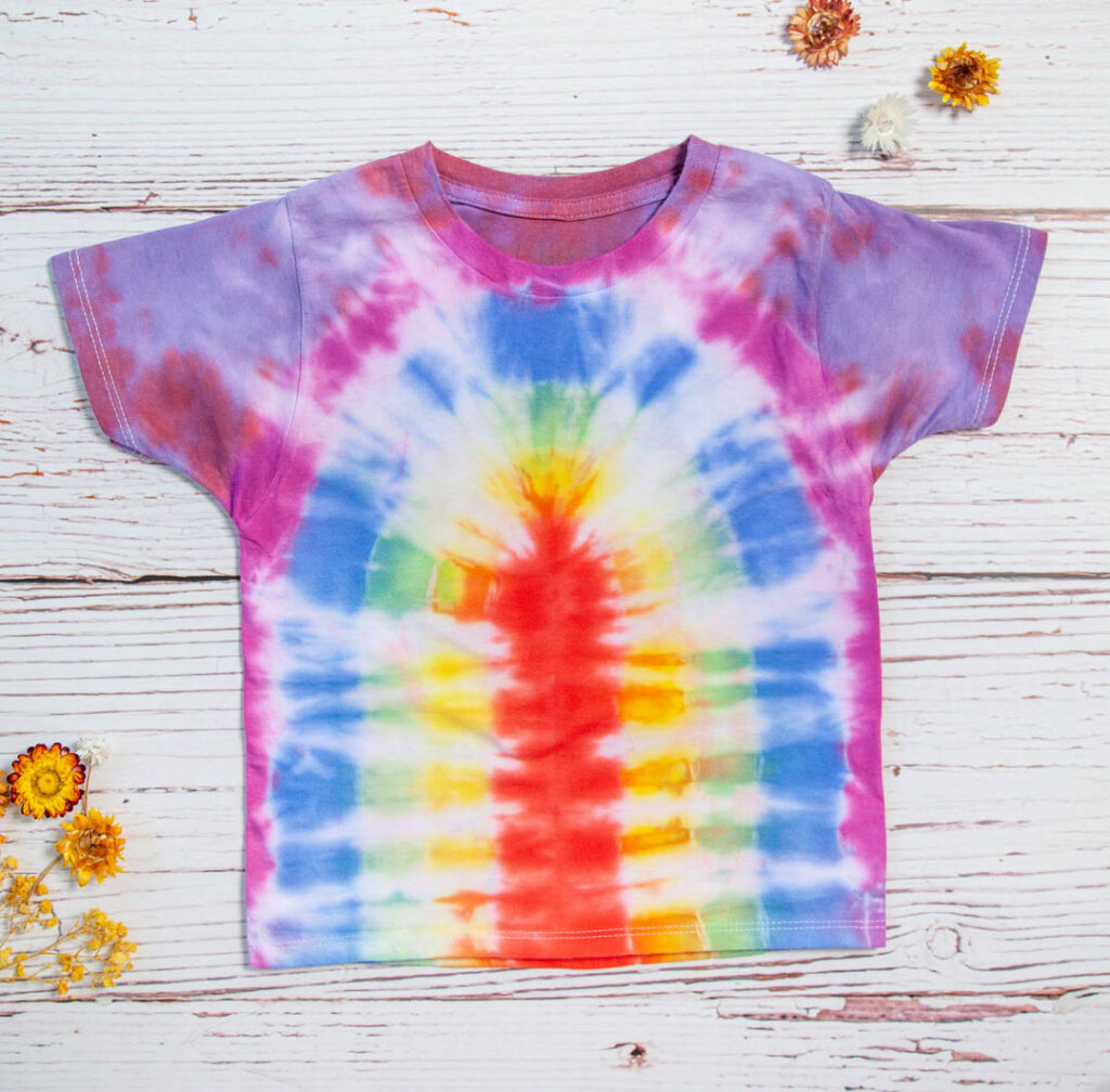 Make a Rainbow Tie Dye Shirt | Perfect for PRIDE Month! - Dragonfly Designs